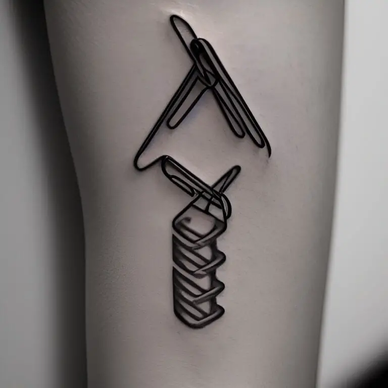 Paperclip Tattoo Meaning & Symbolism (Keep Things Together)