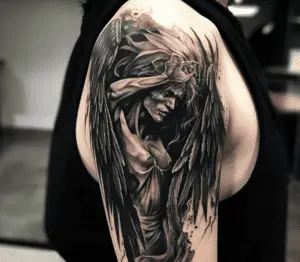 Fallen Angel Tattoo Meaning & Symbolism (Grief)