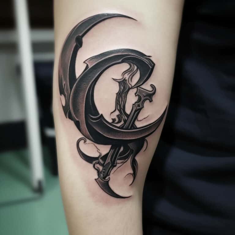 Scythe Tattoo Meaning & Symbolism (Doom)
