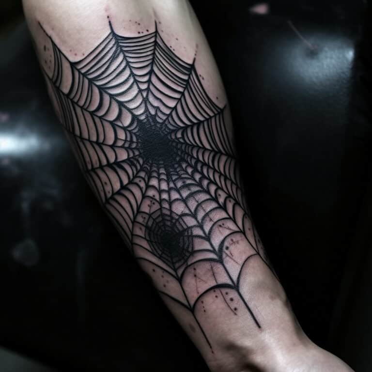 Spider Web Elbow Tattoo Meaning & Symbolism(Prison Life)