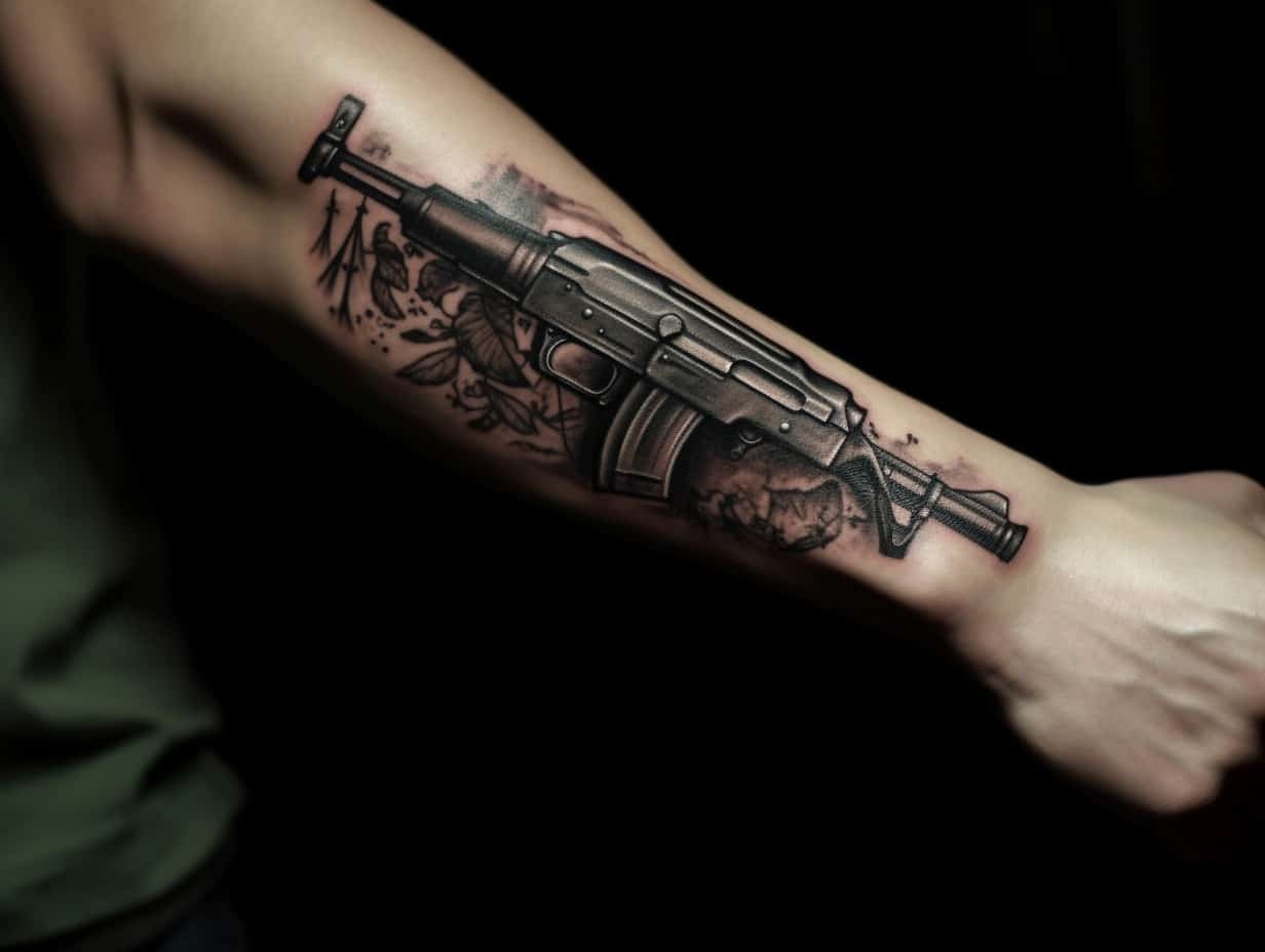AK47 Tattoo Meaning & Symbolism (Determination)