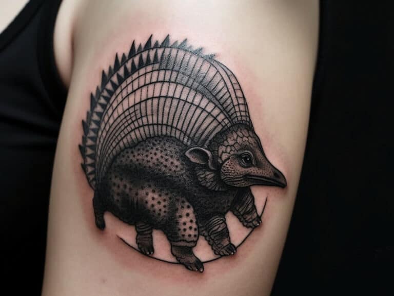 Armadillo Tattoo Meaning & Symbolism (Toughness)