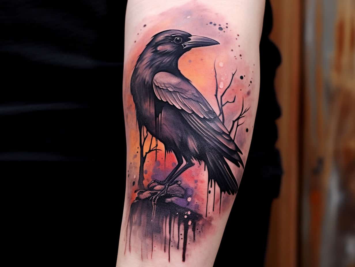 Crow Tattoo Meaning: Symbolism and Designs