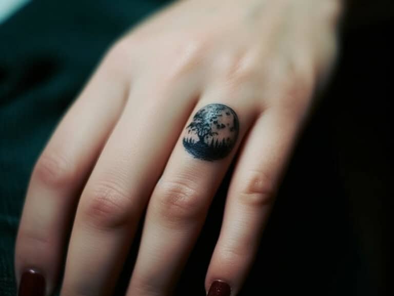 Moon on Finger Tattoo Meaning & Symbolism (Balance)