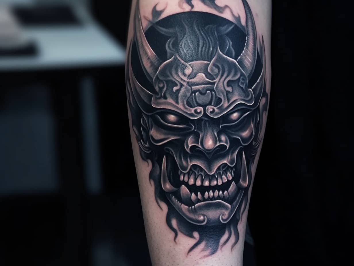 Oni Mask Tattoo Meanings & Symbolism (Powerful)