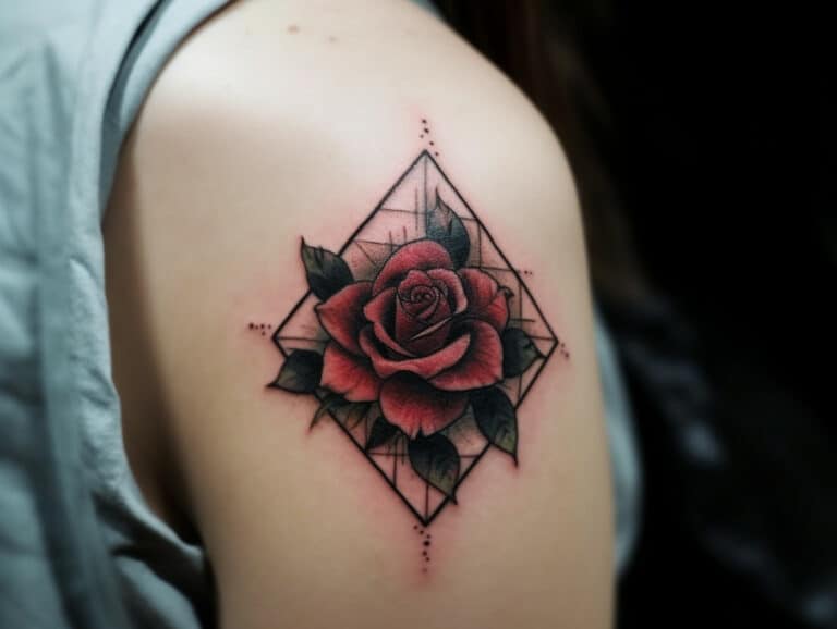 Triangle Rose Tattoo Meaning: Symbolism and Designs
