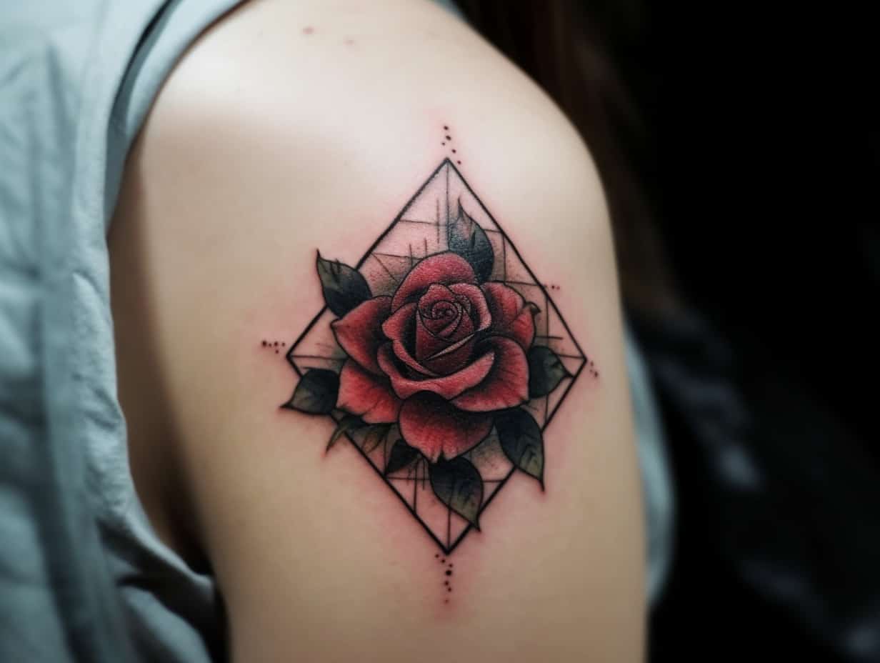 Triangle Rose Tattoo Meaning: Symbolism and Designs