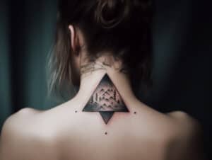Upside Down Triangle Tattoo Meaning & Symbolism (Lunar)