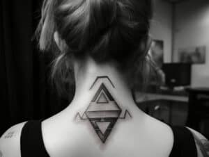 Upside Down Triangle Tattoo Meaning & Symbolism (Lunar)