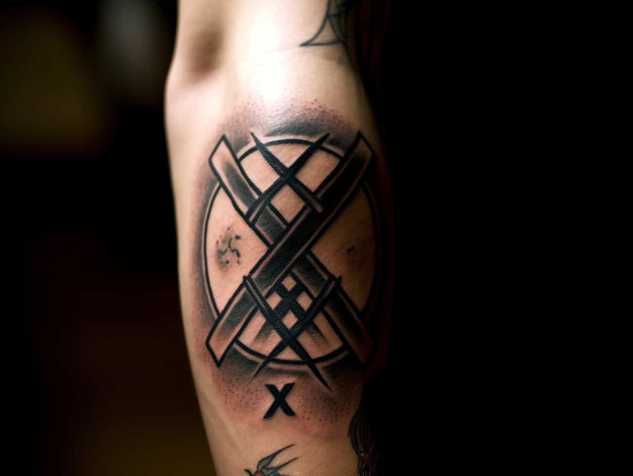 X Tattoo Meaning & Symbolism (Courage)