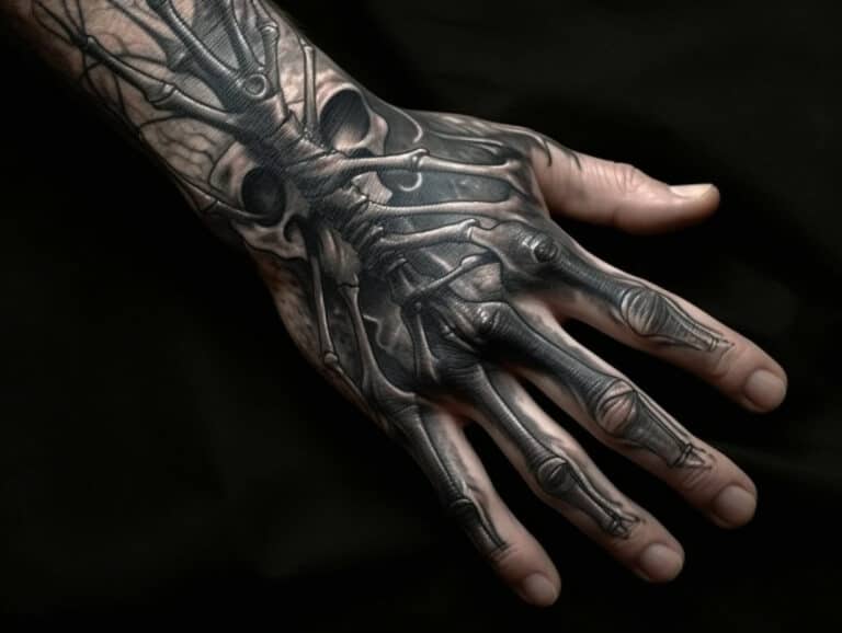 Skeleton Hand Tattoo Meaning: Symbolism and Designs