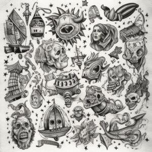 Tattoo Flash Sheet: What It Is? + Free Downloads