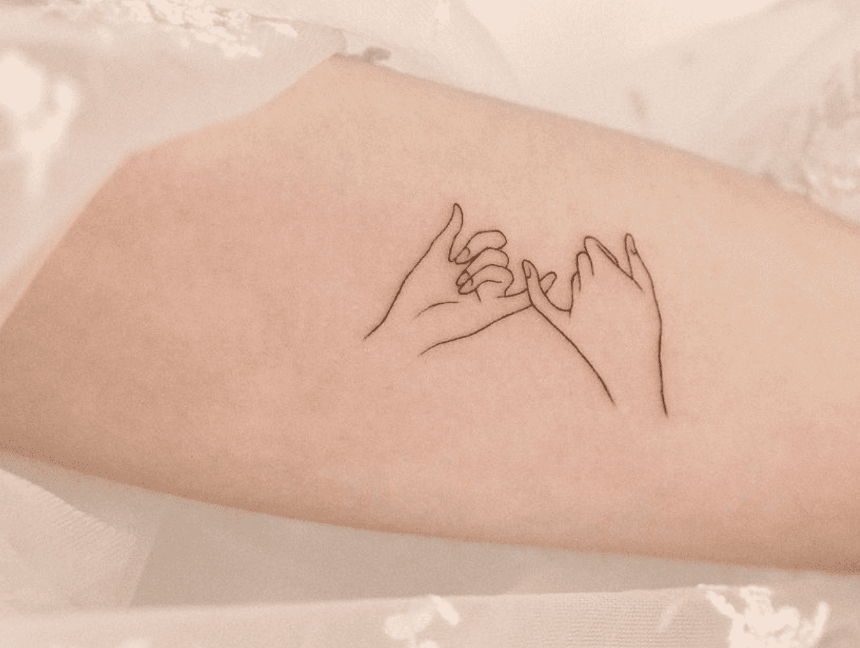 21 Mind-Blowing Pinky Promise Tattoo Designs + Ideas