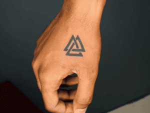Three Triangle Tattoo Meaning & Symbolism (Christianity) Valknut Tattoo