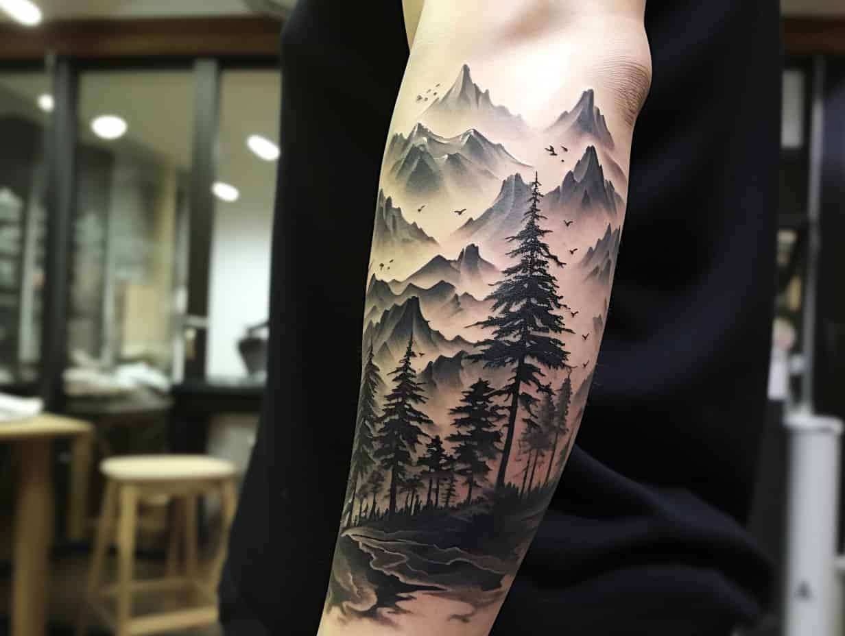 Trees and Mountain Tattoos: Discovering Designs + Ideas