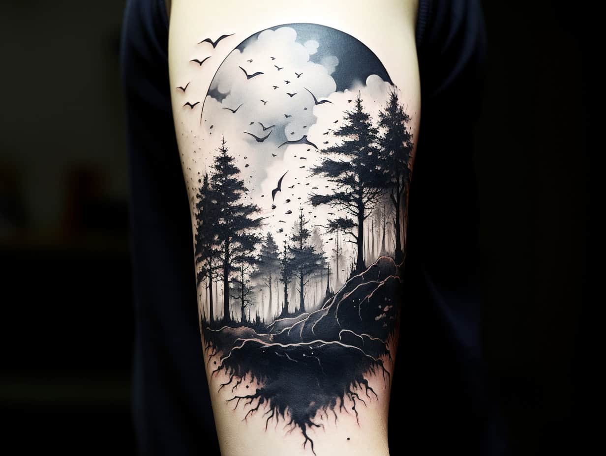 Trees and Mountain Tattoos: Discovering Designs + Ideas