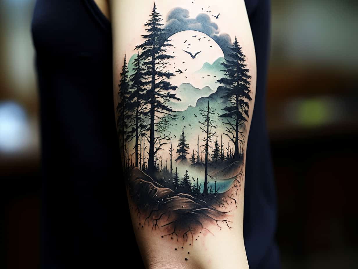 Trees and Mountain Tattoos: Discovering Designs + Ideas
