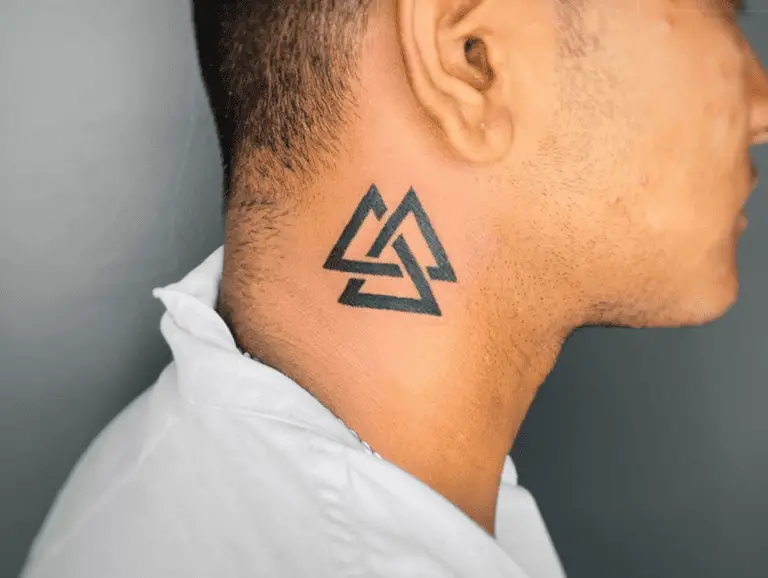 Three Triangle Tattoo Meaning & Symbolism (Christianity) Valknut Tattoo