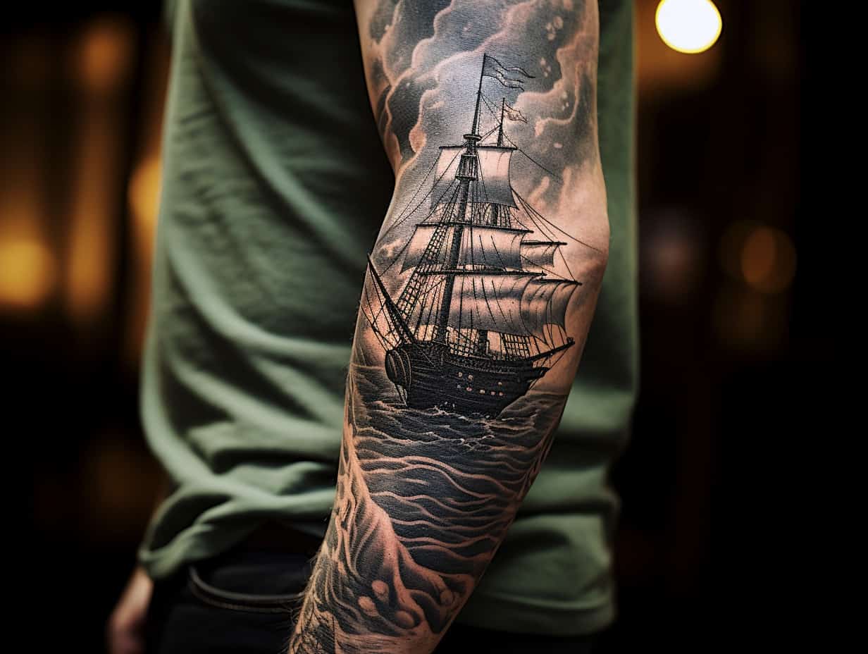 Viking Ship Tattoos: A Voyage into Nordic Symbolism + Designs