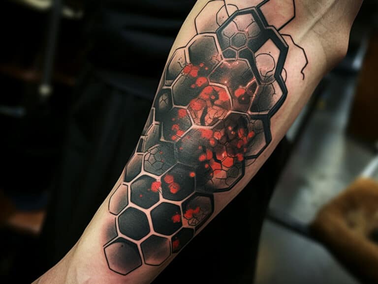 Hexagon Tattoos: Designs + Ideas For Men and Women