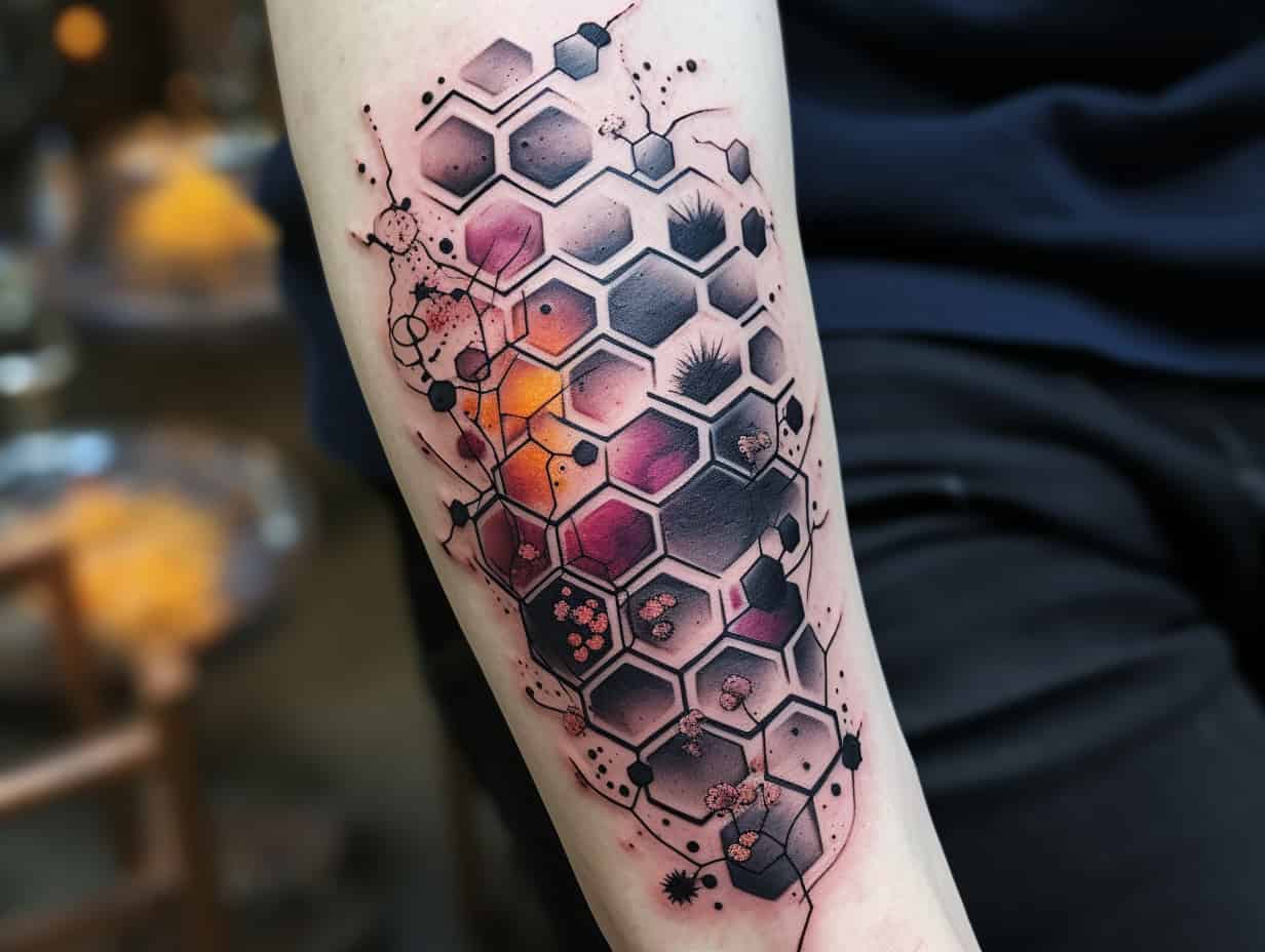 Hexagon Tattoos: Designs + Ideas For Men and Women