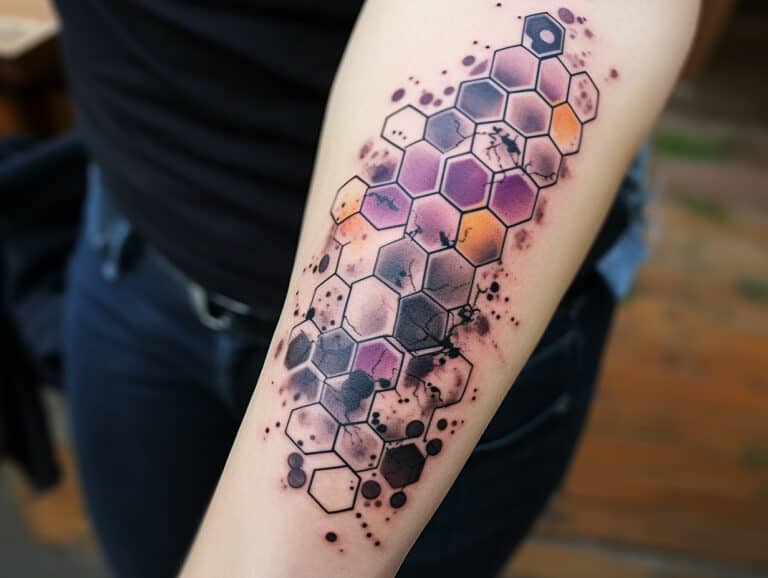Hexagon Tattoos: Designs + Ideas For Men and Women