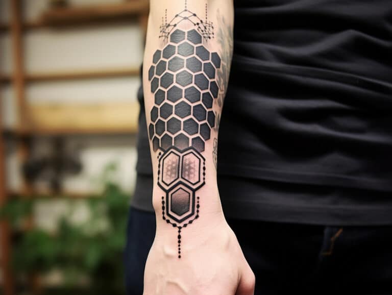 Hexagon Tattoos: Designs + Ideas For Men and Women