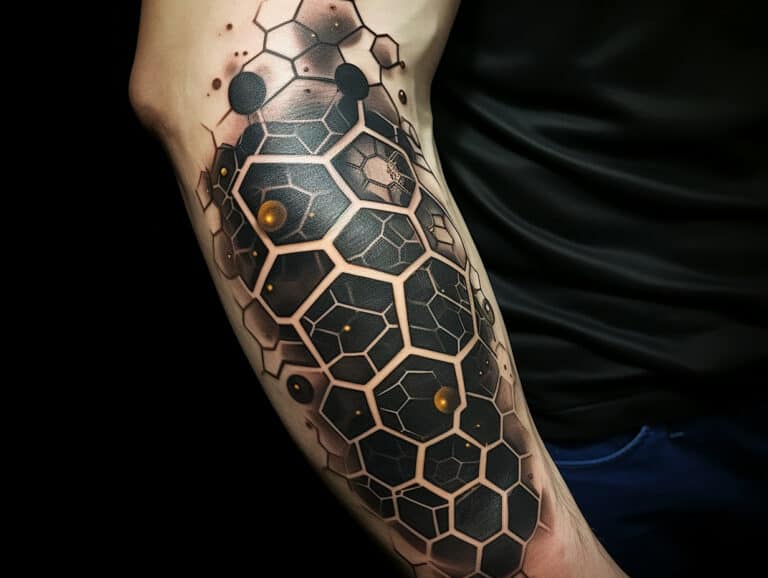 Hexagon Tattoos: Designs + Ideas For Men and Women