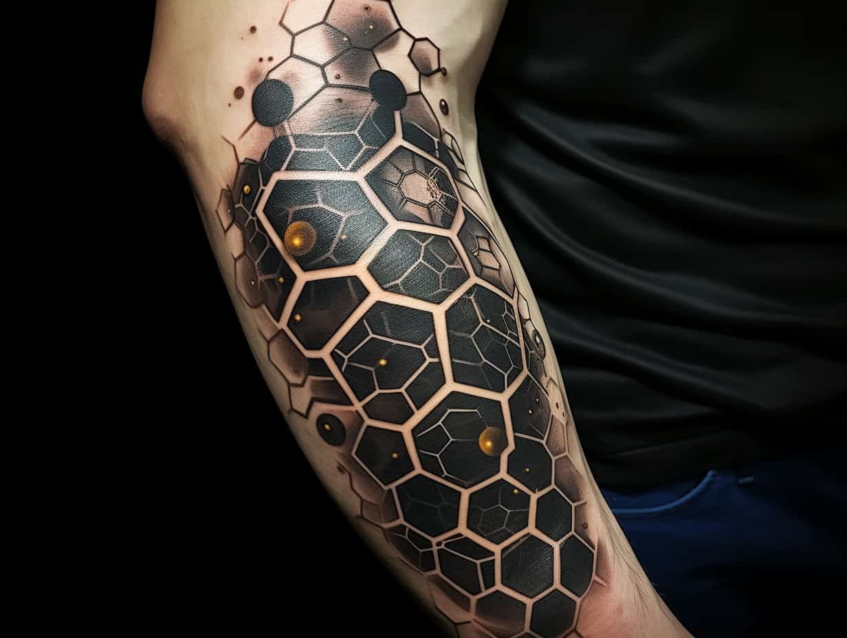 Hexagon Tattoos: Designs + Ideas For Men and Women