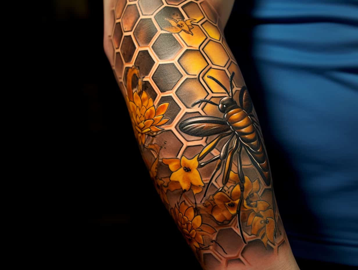 Honeycomb Tattoos: Designs + Ideas For Men and Women