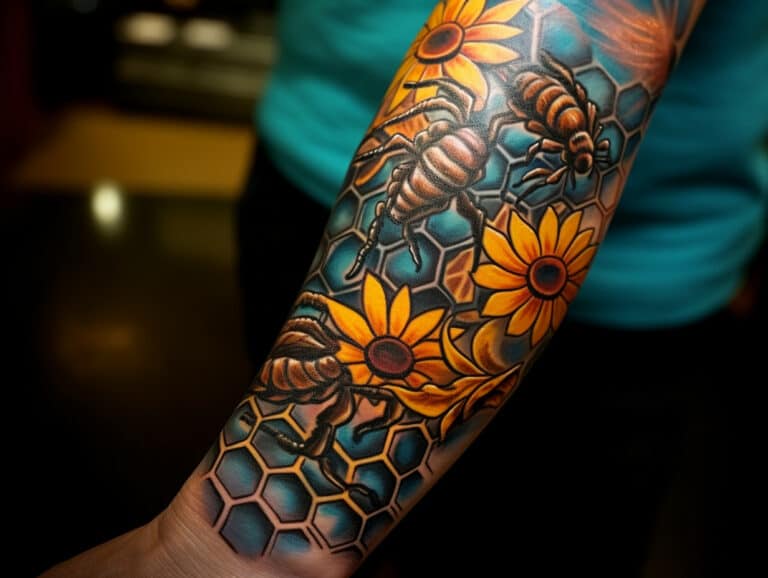 Honeycomb Tattoos: Designs + Ideas For Men and Women