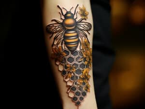 Honeycomb Tattoos: Designs + Ideas For Men and Women