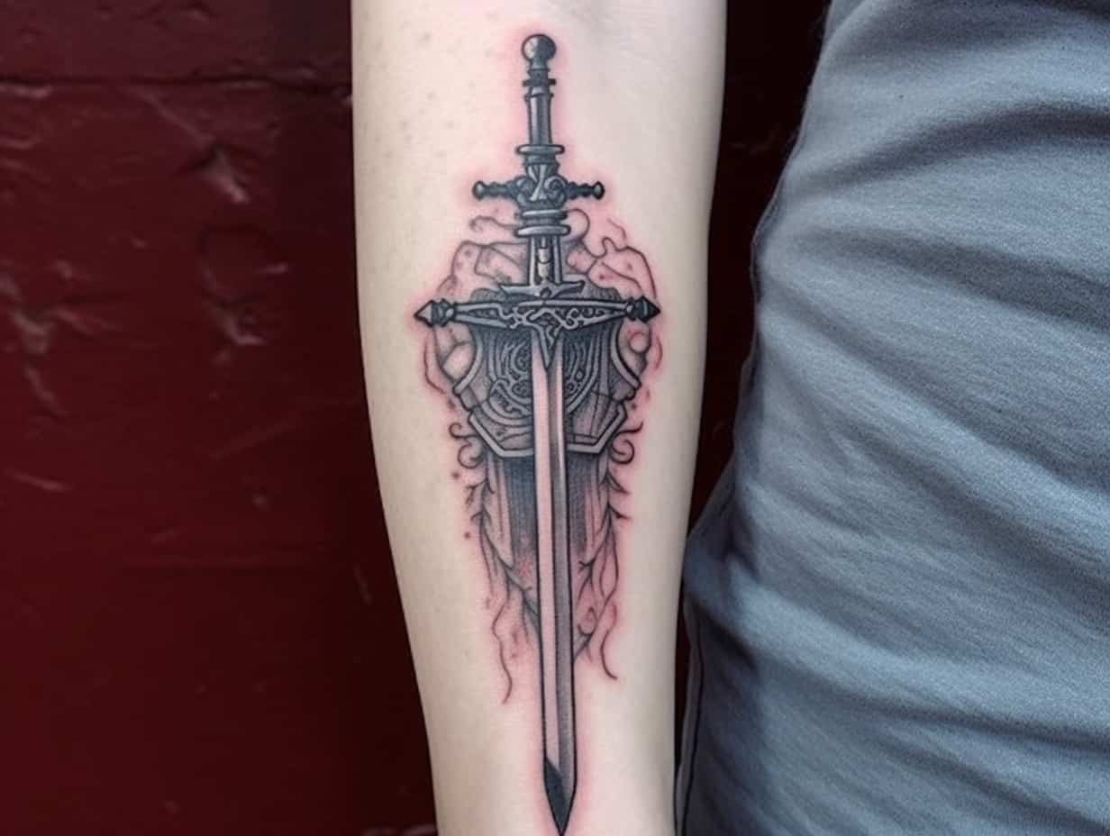 Excalibur the Mythical: King Arthur Sword Tattoo + Designs