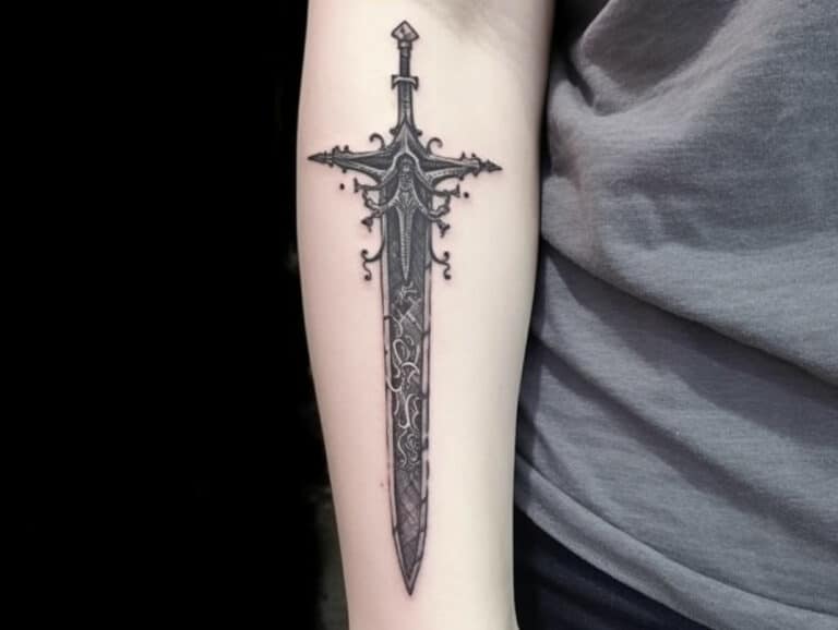 Excalibur the Mythical: King Arthur Sword Tattoo + Designs
