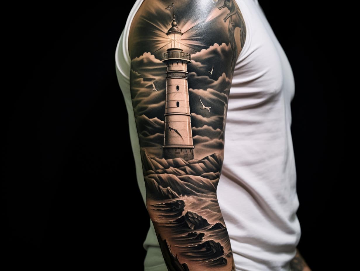 Shining Light: Unraveling the Meaning of Lighthouse Tattoos