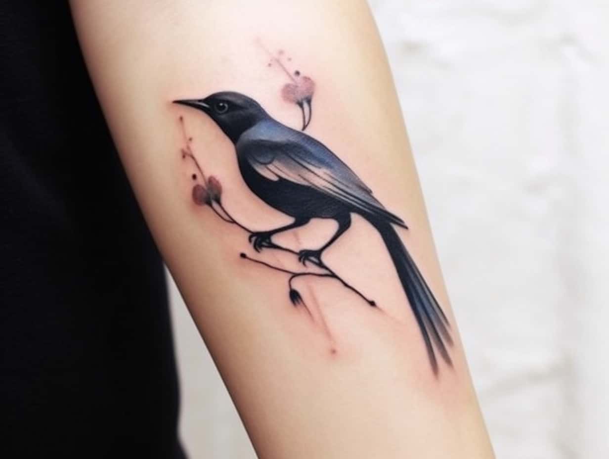 Magpie Tattoo Meaning: Designs + Ideas