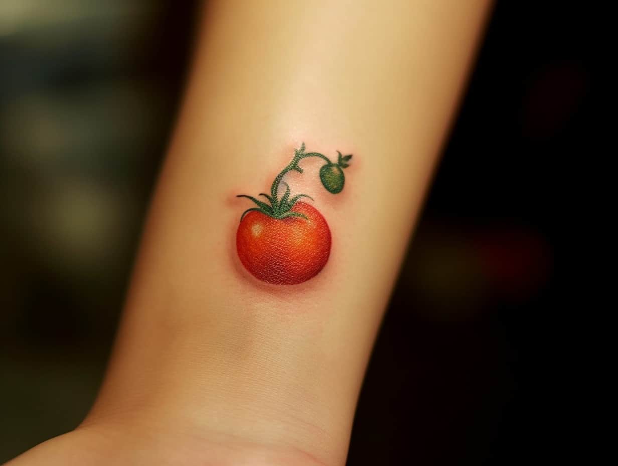 Tomato Tattoo Meaning: A Flavorful Exploration + Designs