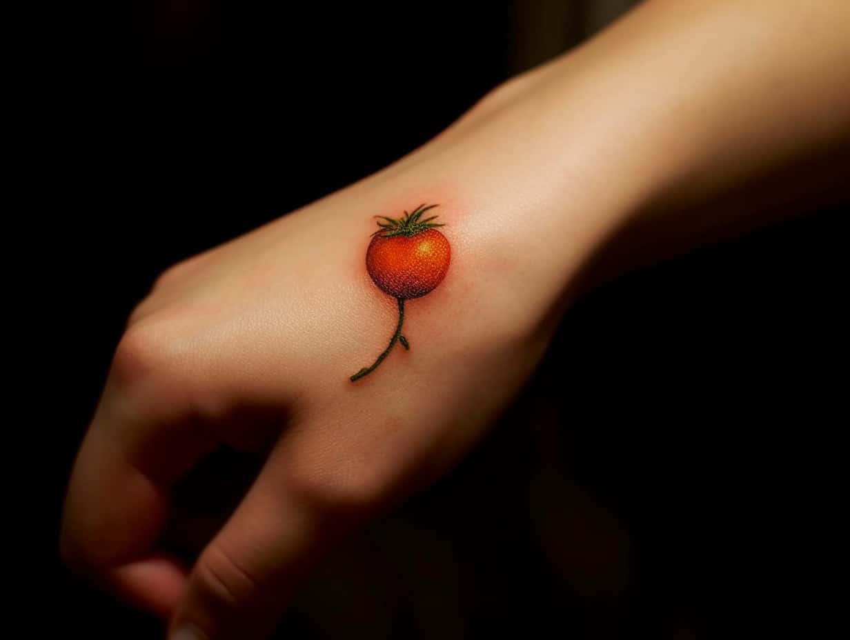 Tomato Tattoo Meaning: A Flavorful Exploration + Designs