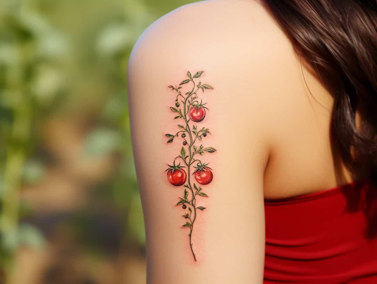 Tomato Tattoo Meaning: A Flavorful Exploration + Designs