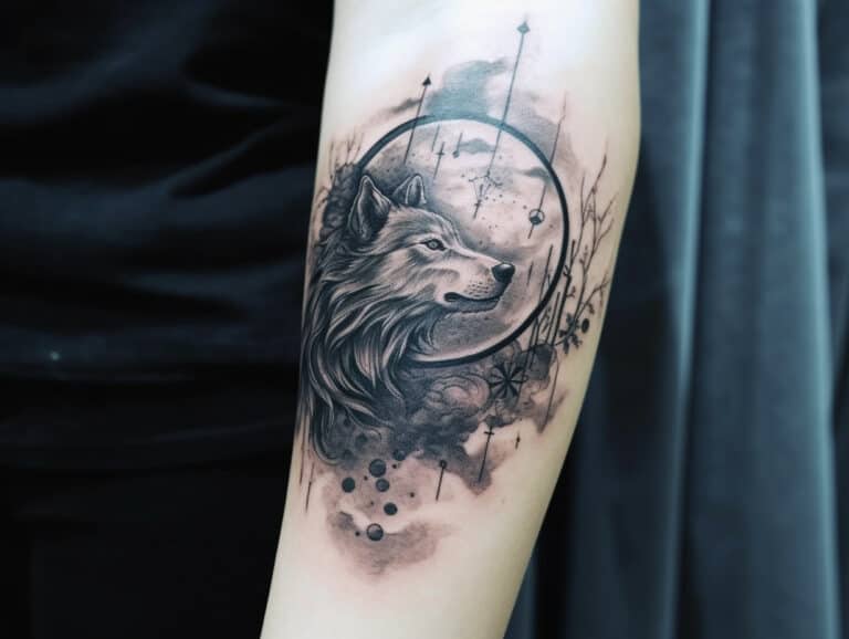 Wild Harmony: Designs and Meaning of Wolf and Moon Tattoos